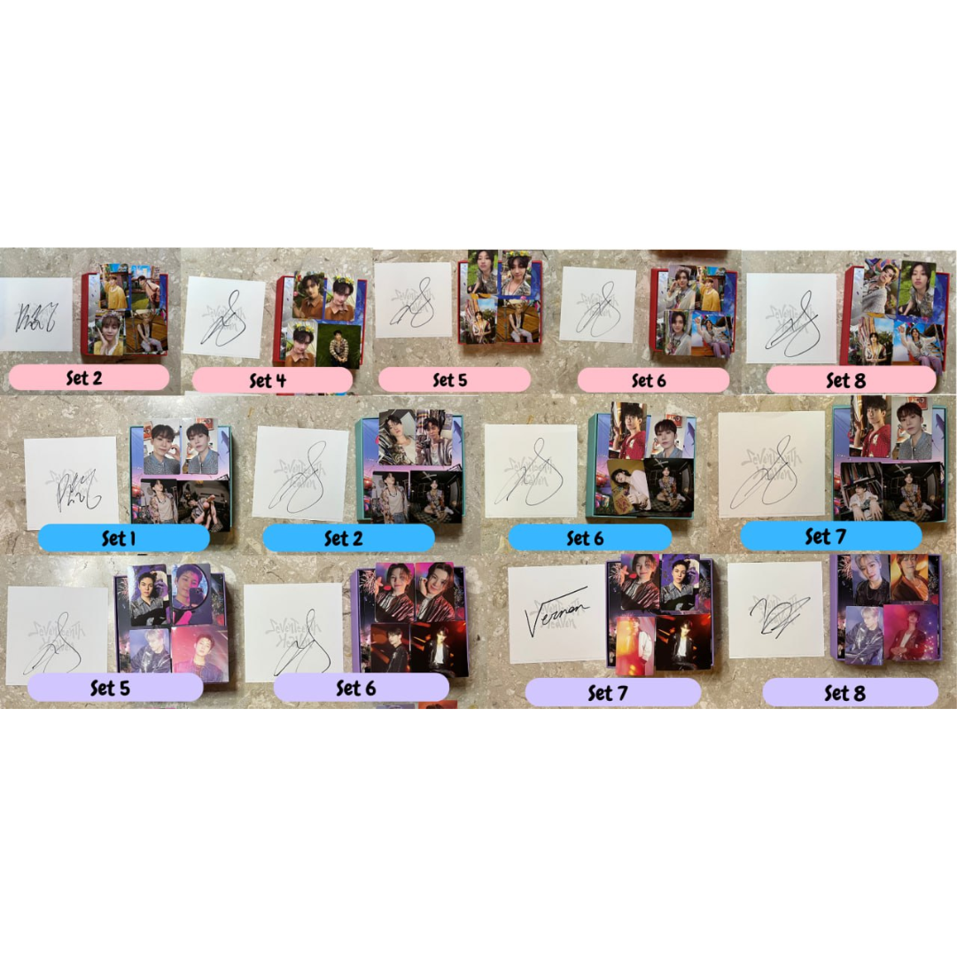 [SEVENTEEN] HEAVEN - US Signed Postcard – Shining Byeol